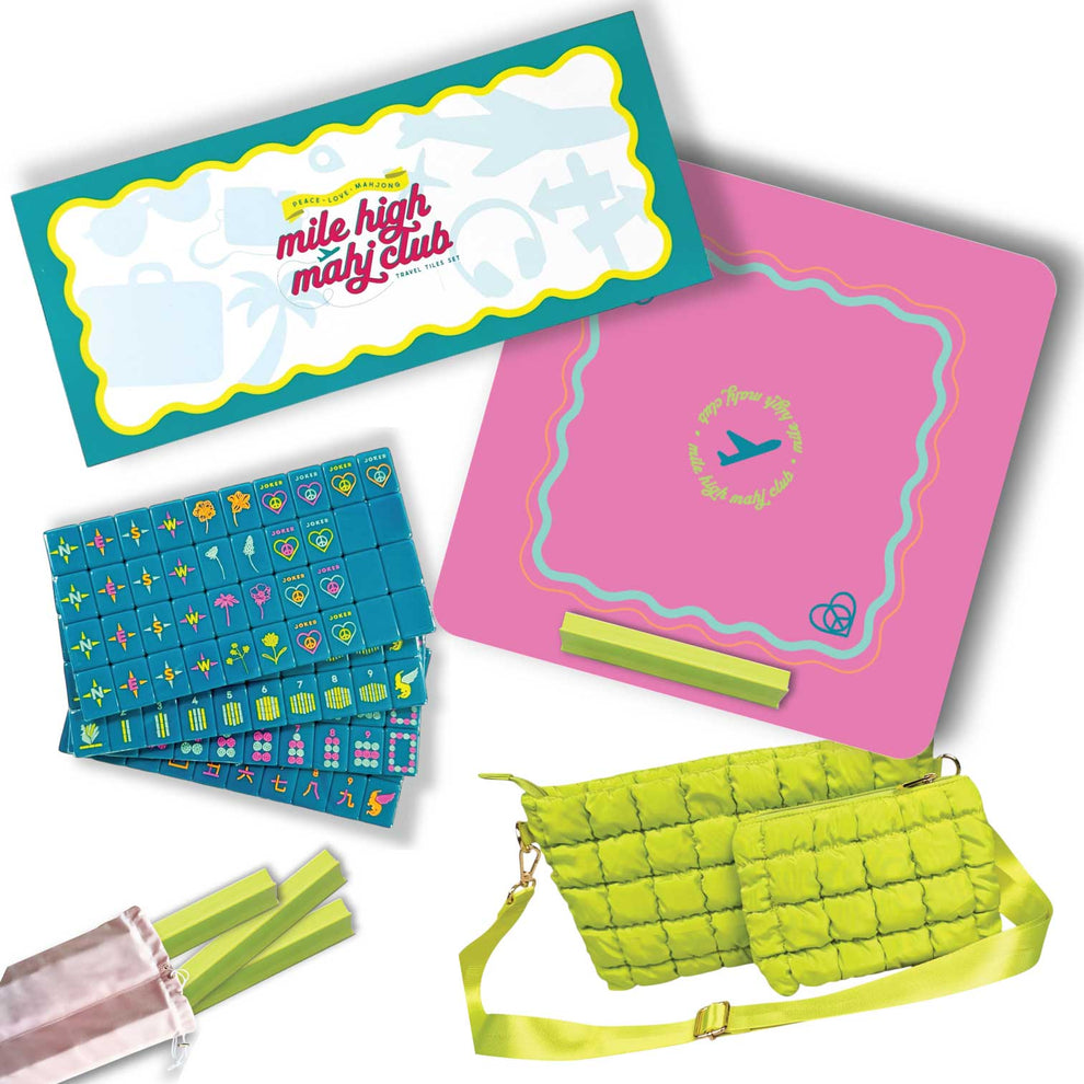 Totally Teal - Mile High Mahj Club Travel Tiles Set – Peace Love Mahjong